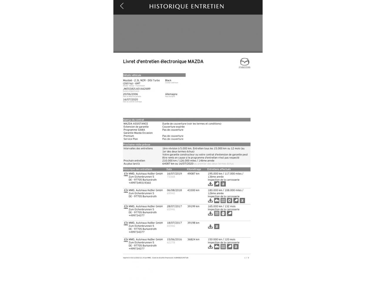 SILVER LAC - MAZDA-MAZDA 6-Mazda 6 MPS 2.3 260 4x4 / Bose Régulateur ...